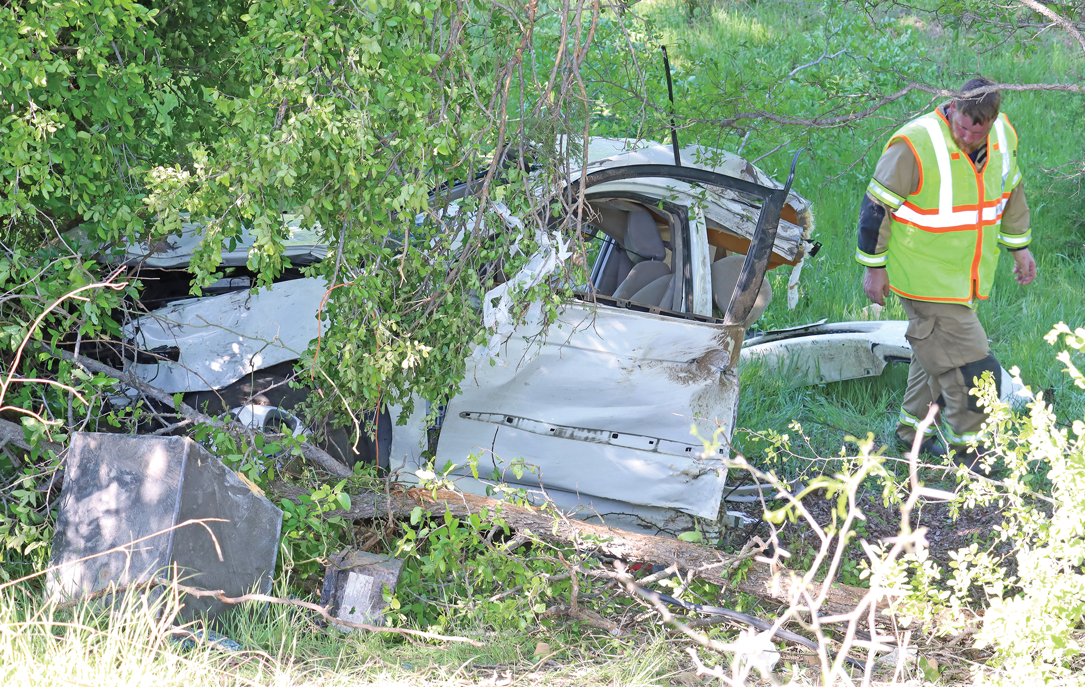 One injured in weekend vehicle wreck | The Graham Leader