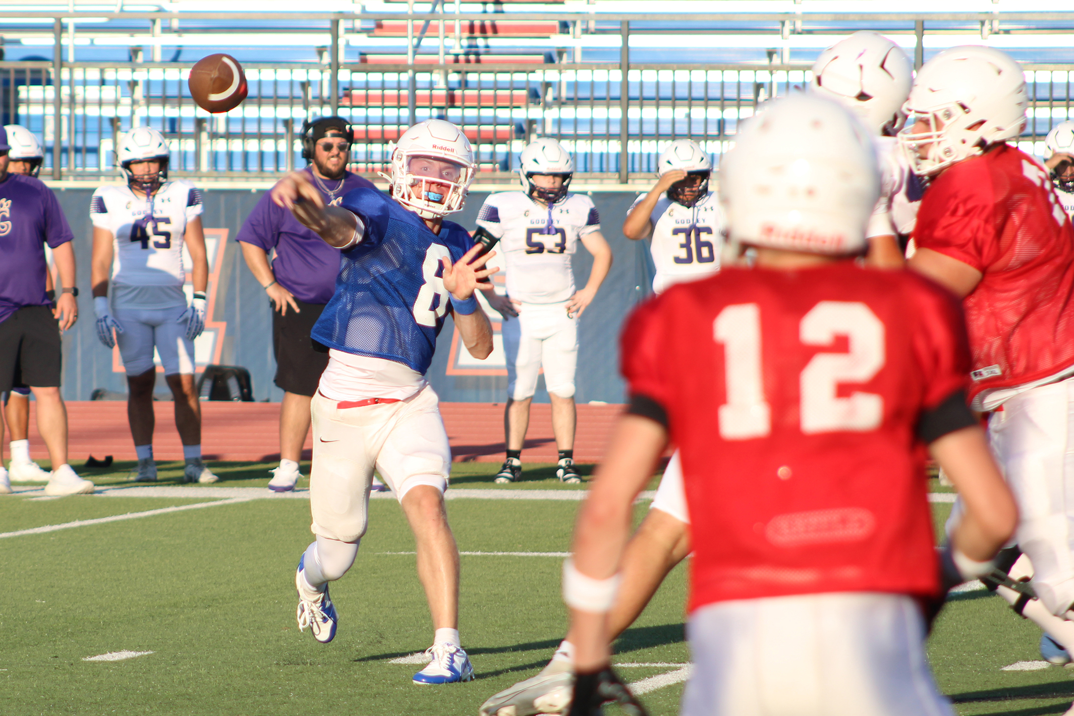 Steers show off big playmaking ability in Godley scrimmage | The Graham ...