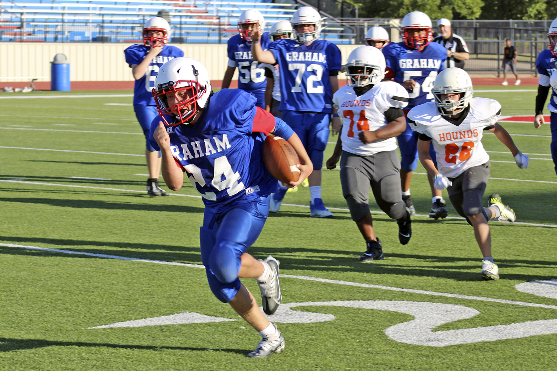 GJHS football earn wins against Kirby, Stephenville | The Graham Leader